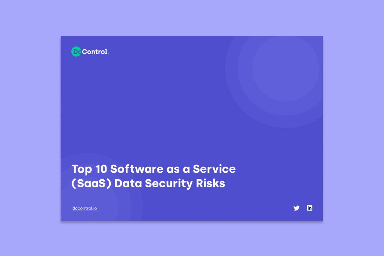 Top 10 SaaS Data Security Risks