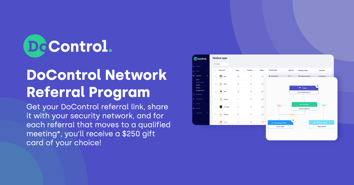 DoControl Network Referral Program